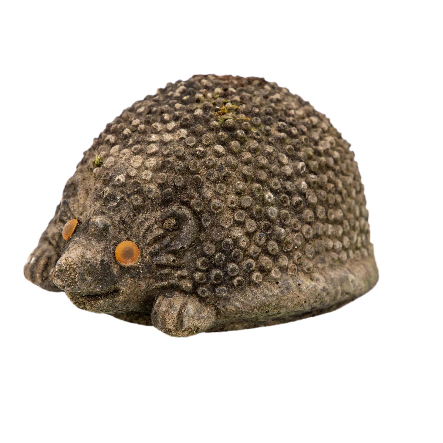 Reconstituted Stone Hedgehog Garden Ornament, 20th Century | Chairish