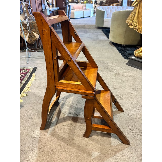 Classic Wood Library Chair | Chairish