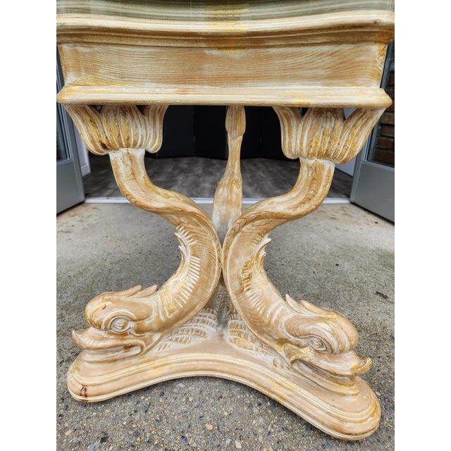 Late 20th Century Hollywood Regency Neoclassical Venetian Grotto Style ...