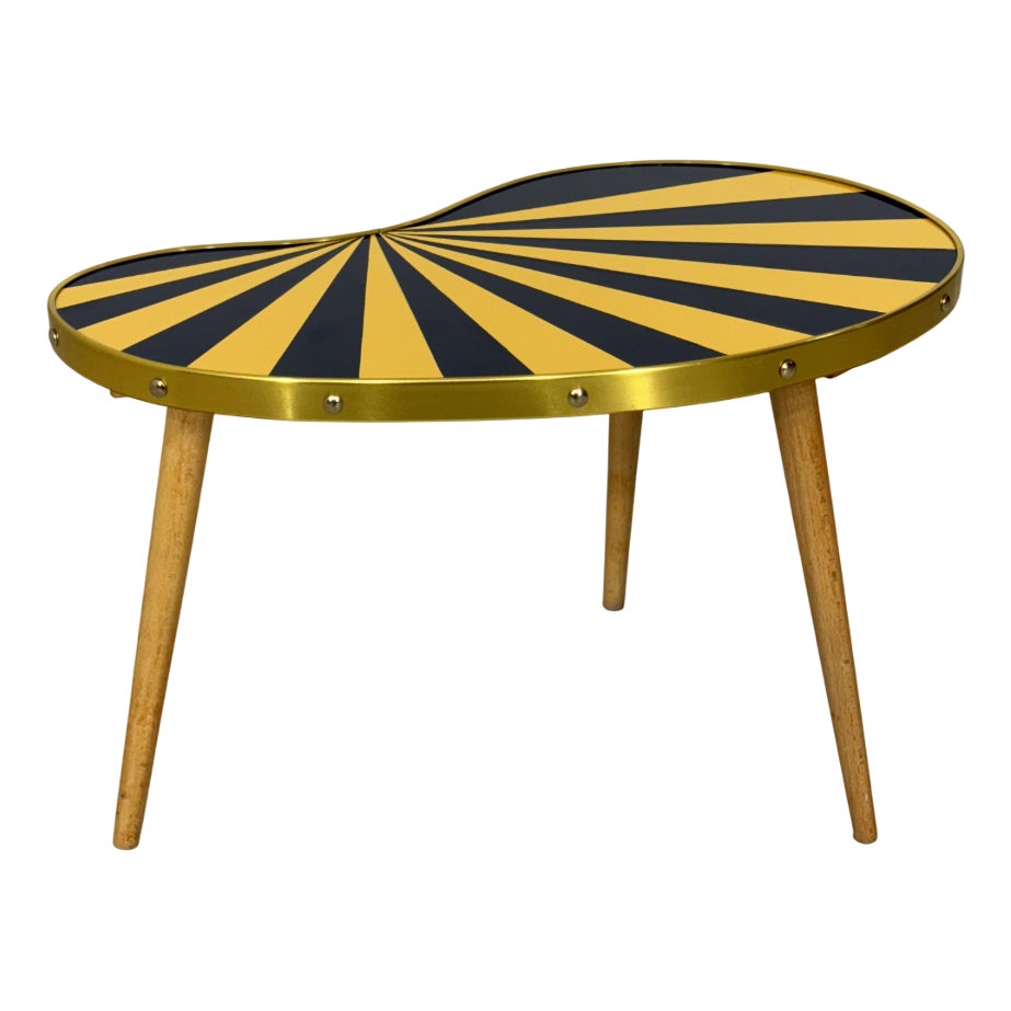 Mid-Century Kidney-Shaped Side Table or Plant Stand | Chairish