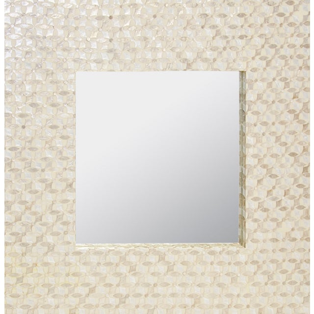 Matthew Izzo Home Johanna Capiz Shell Wall Mirror | Chairish