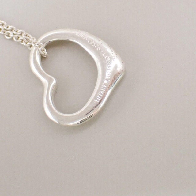 Tiffany & Co Open Heart Necklace | Chairish
