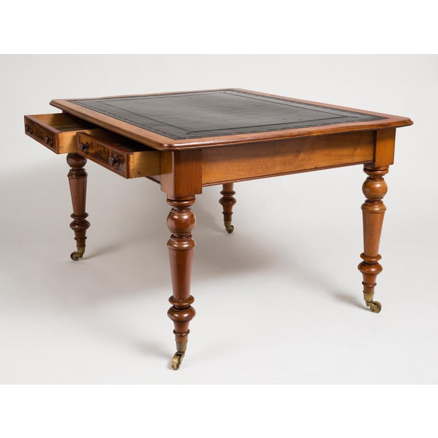 English Antique Mahogany Writing Table, circa 1840 | Chairish