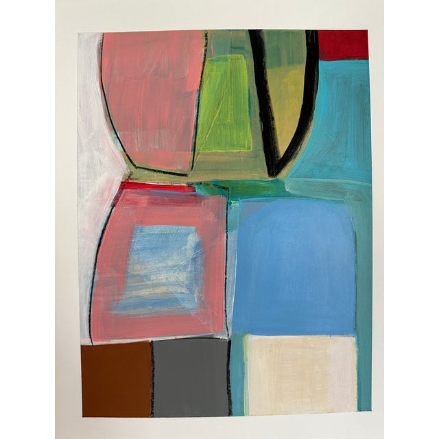 Framed Original Contemporary Abstract Painting by Michael Sanchez ...