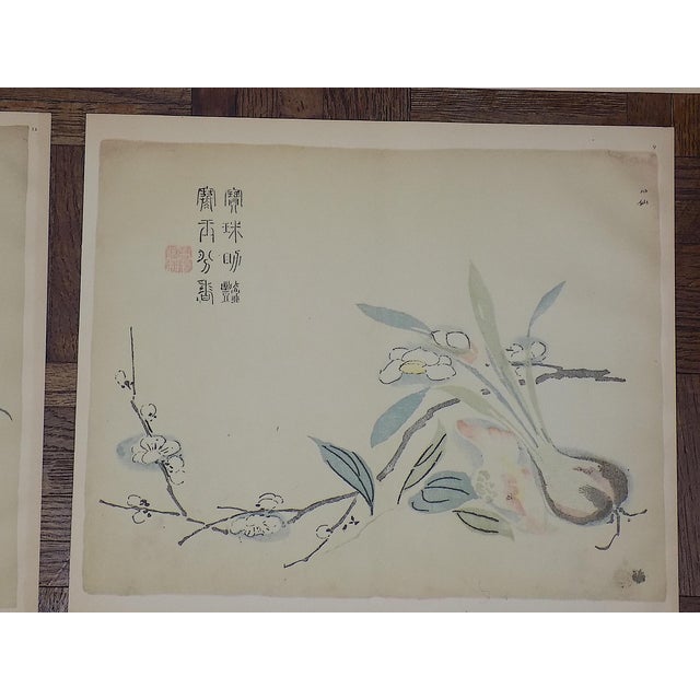 Vintage Chinese Lithographs - Signed - Set of 5 | Chairish
