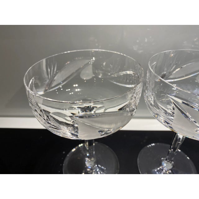 Set of 5 Vintage Rogaska Crystal Champagne Tall Sherbet / Coupes Design ...