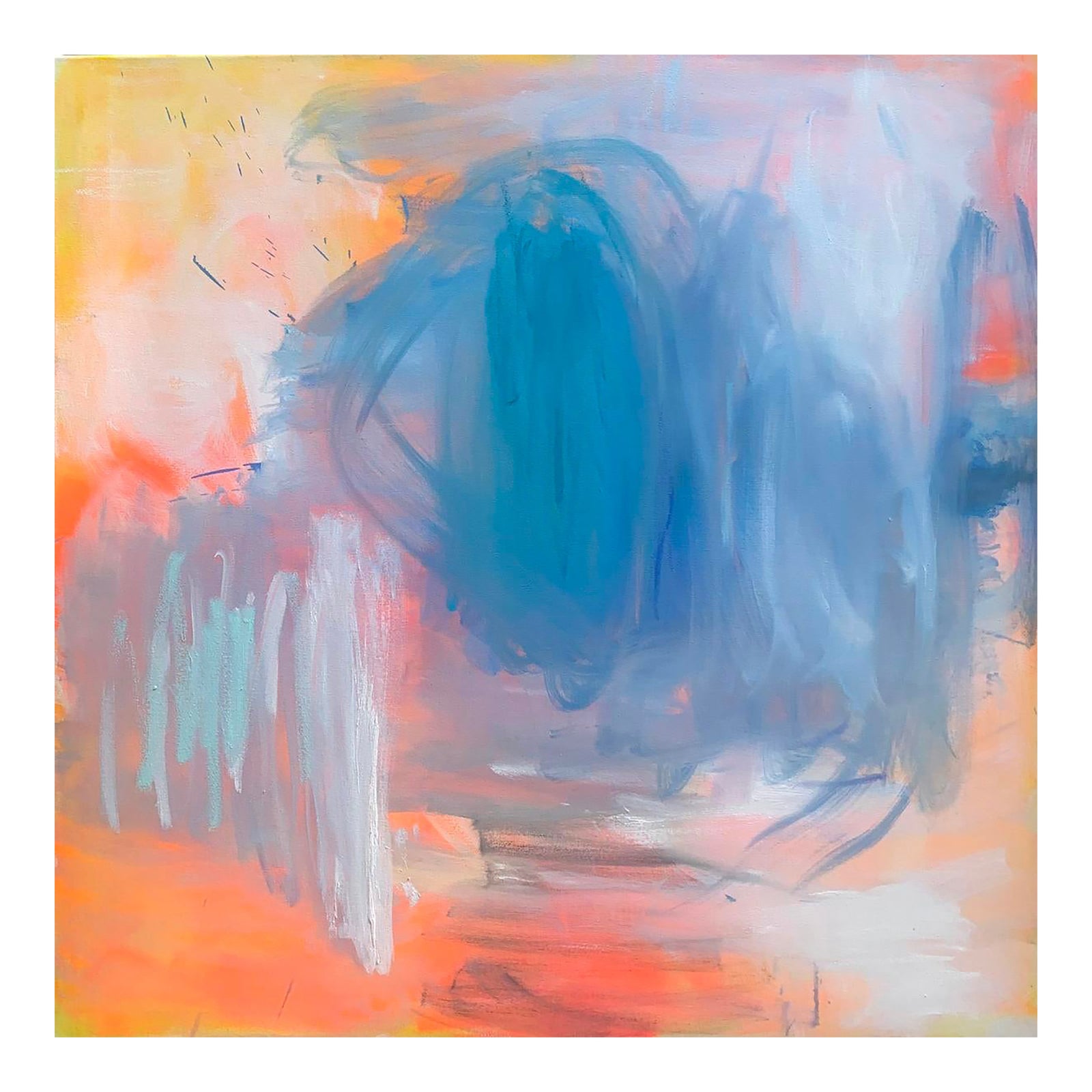 "Desert Rain" by Trixie Pitts Large Abstract Expressionist Oil Painting ...