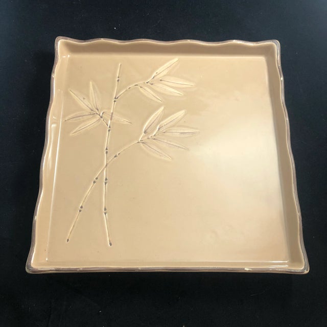 Vintage Wcl Square Pottery Catchall Plate | Chairish