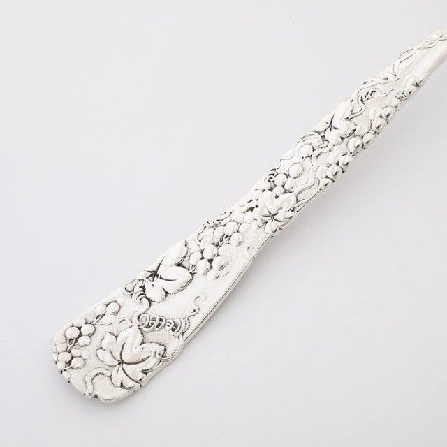 Tiffany and Co. 19th Century Sterling Silver Serving Spoon in "Vine W ...