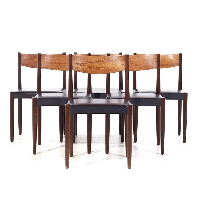 Poul Volther for Frem Rojle Mid Century Danish Teak Dining Chairs - Set ...