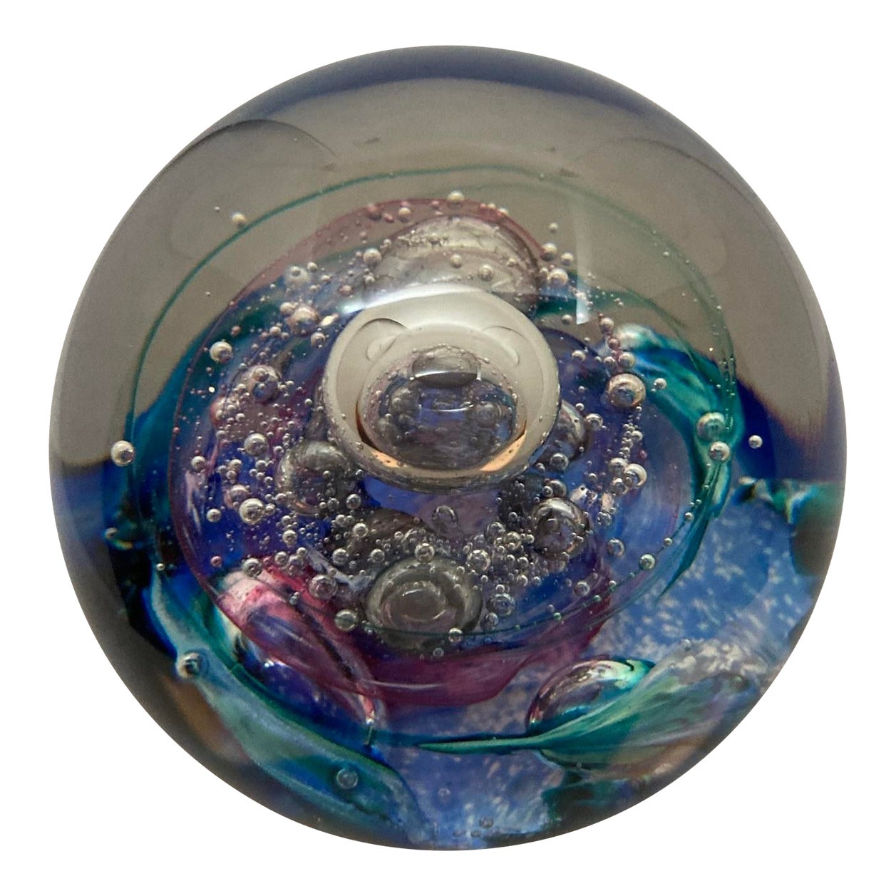 Vintage Selkirk Glass Ocean Breeze Scotland Art Glass Paperweight ...