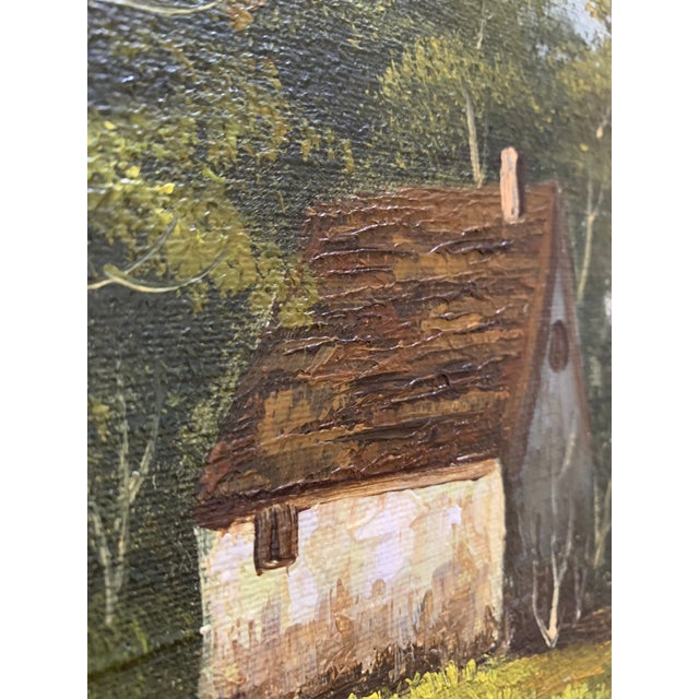 Mid 20th Century Brenner Signed Pastoral Landscape Framed Oil Painting ...