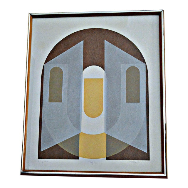 "Reflex" Op Art Serigraph | Chairish