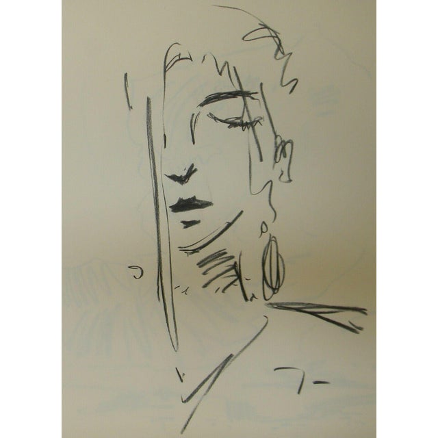 Contemporary Expressionist Style Figurative Charcoal Drawing by Jose ...