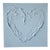 Modern Light Blue Abstract Heart Acrylic Painting | Chairish