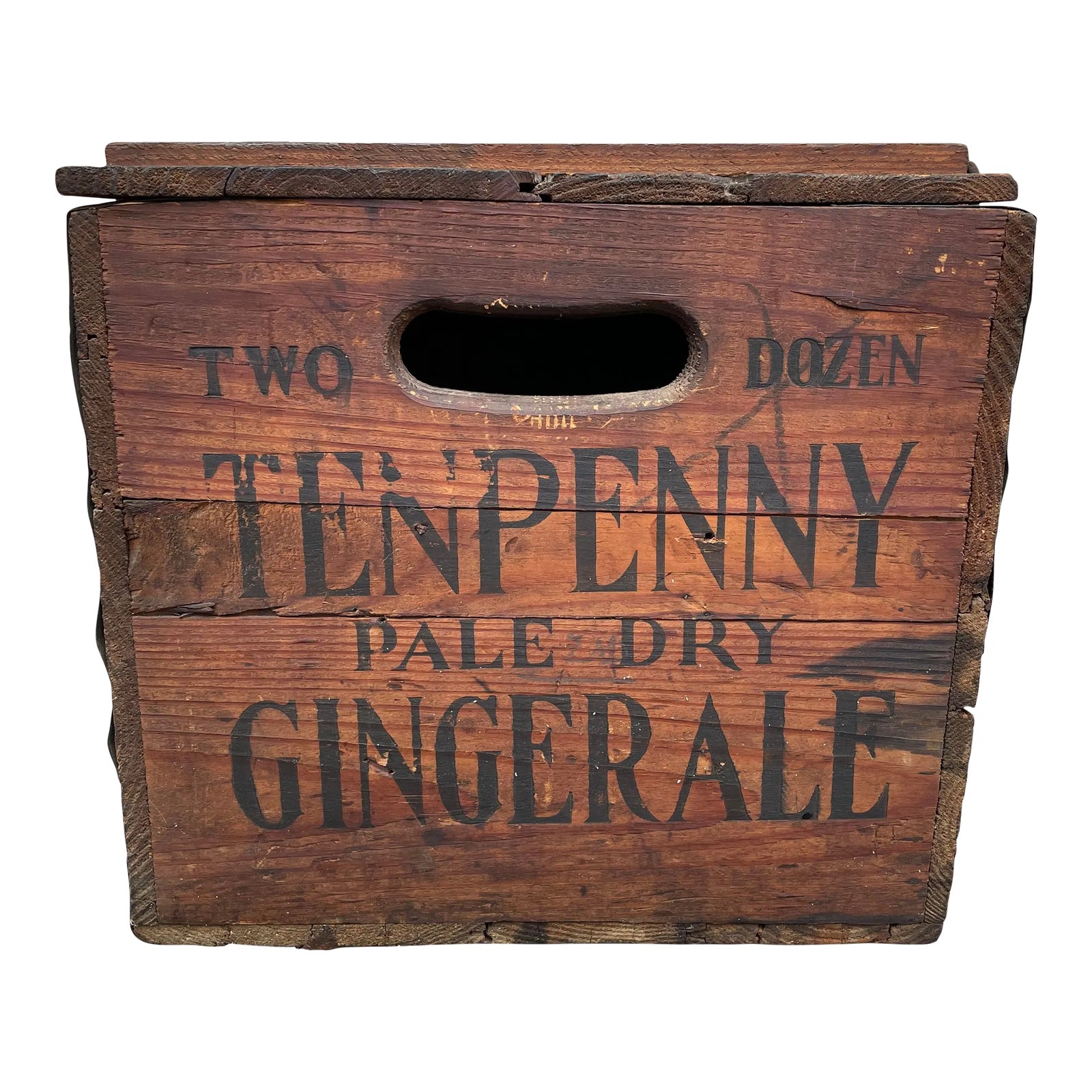 Prohibition Era Wood Crate Box Tenpenny Ginger Ale Vintage 1920's ...