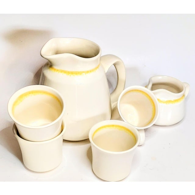 1970s Franciscan Pottery Sundance Pitcher, Creamer & Mugs Set- 6 Pieces ...