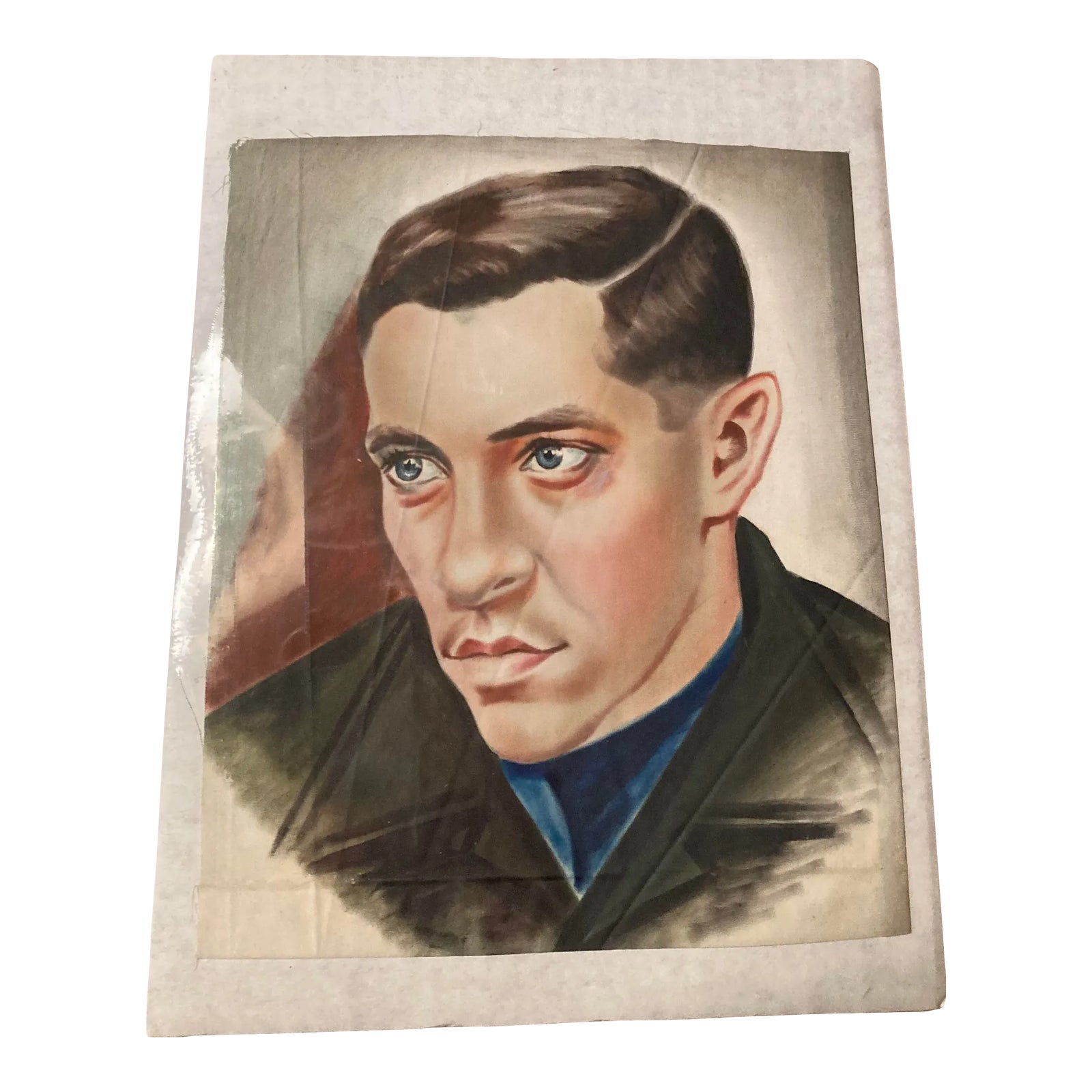 1940s Portrait Print of a Handsome Gentleman | Chairish