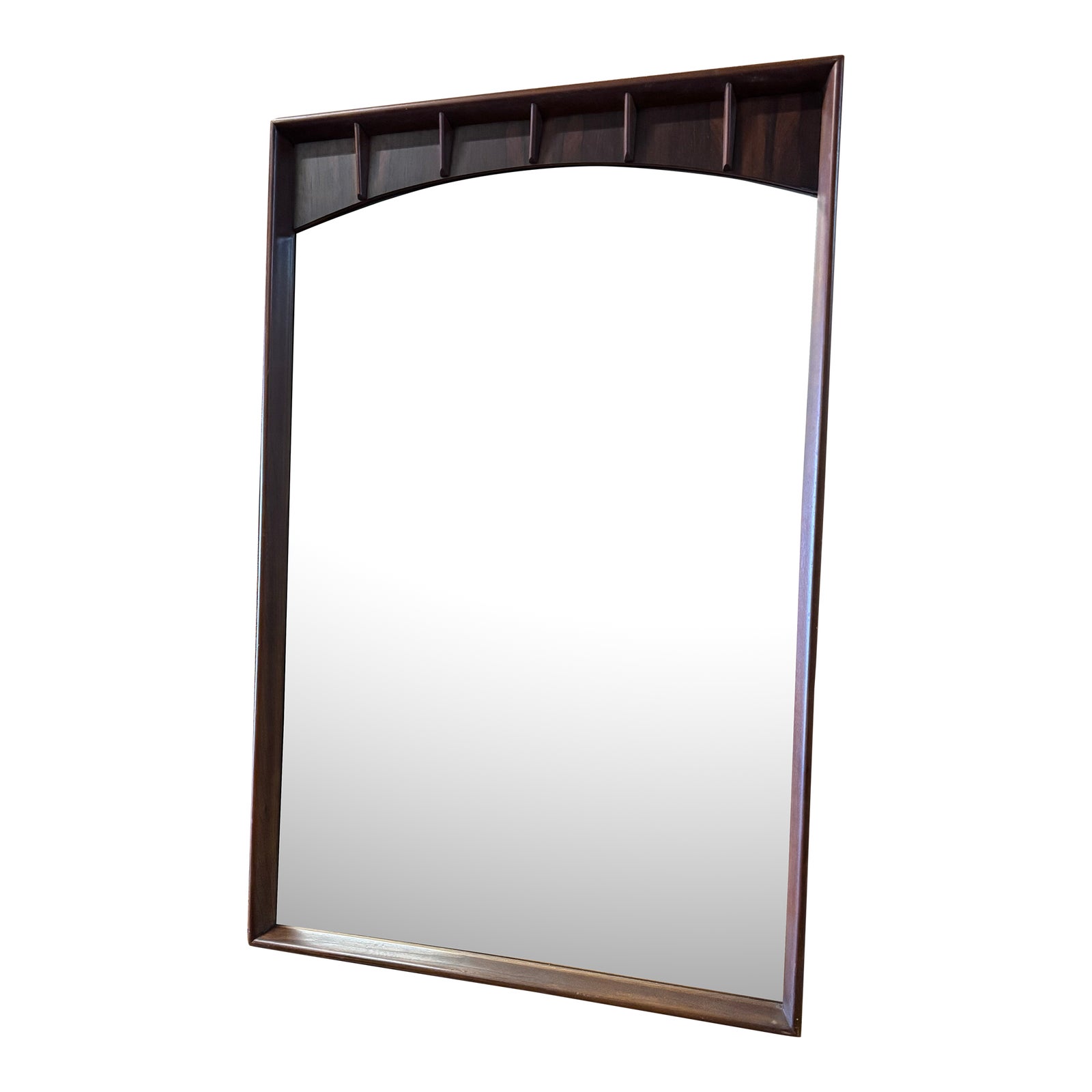 Large 1960s Mid Century Kent Coffey Perspecta Walnut Mirror | Chairish