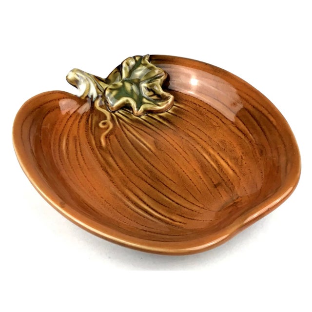 Mid-Century Modern Autumn Trinket Plates - Set of 2 | Chairish