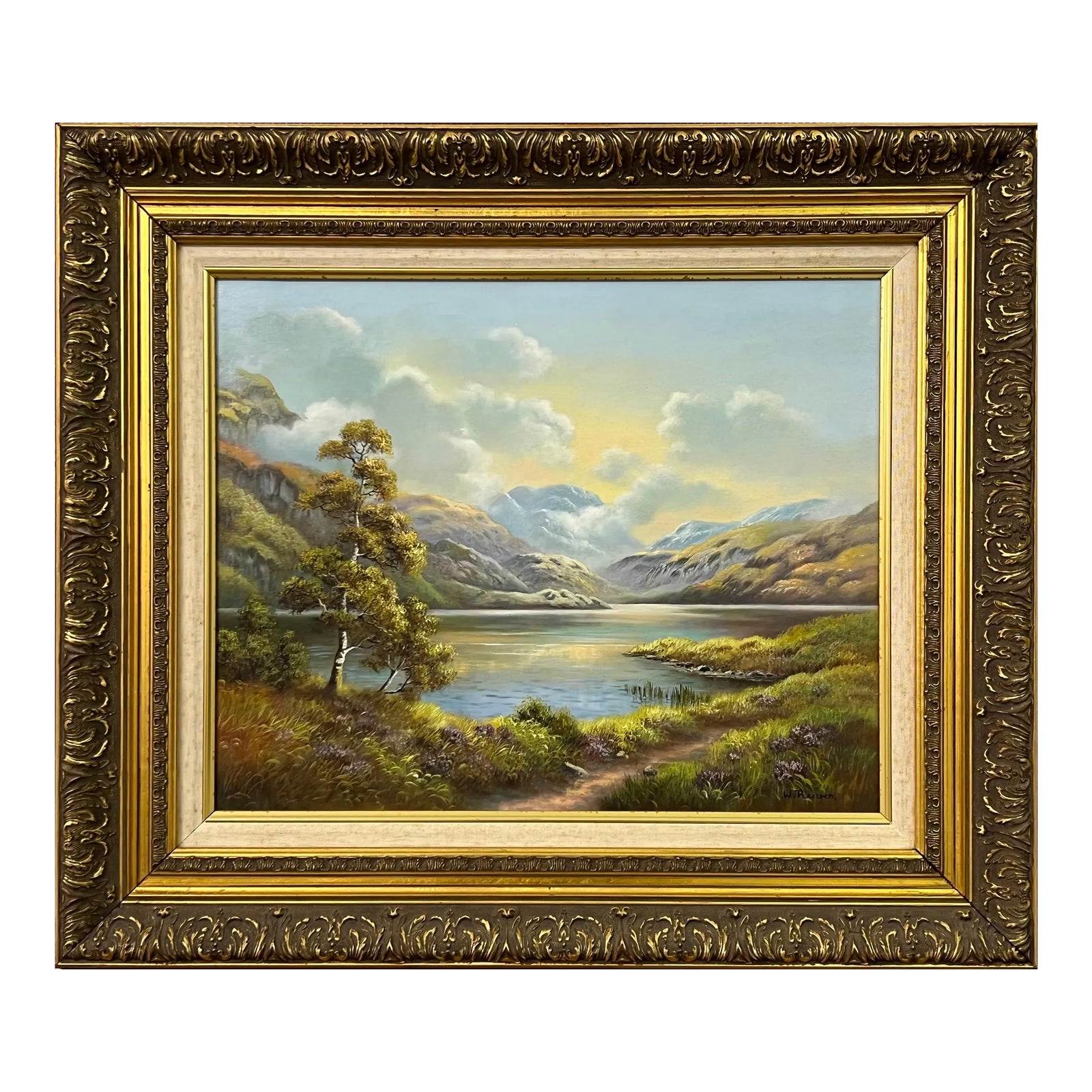 Wendy Reeves Oil Painting of Loch in the Scottish Highlands by 20th ...