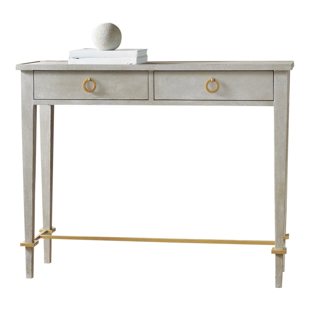 Modern History Small Modernist Console Table - Gray | Chairish