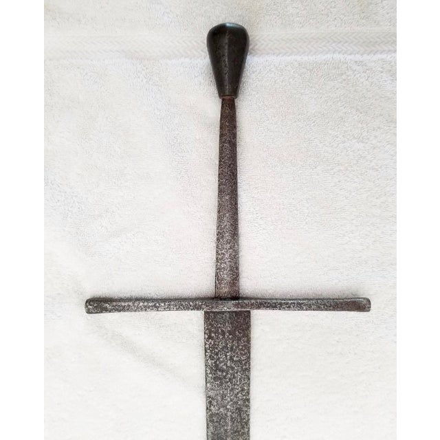 14th Century Original Medieval Sword W/Gold Inlaid Symbols -Rare | Chairish