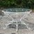 Vintage Coastal Wrought Iron Scroll Dining Table | Chairish