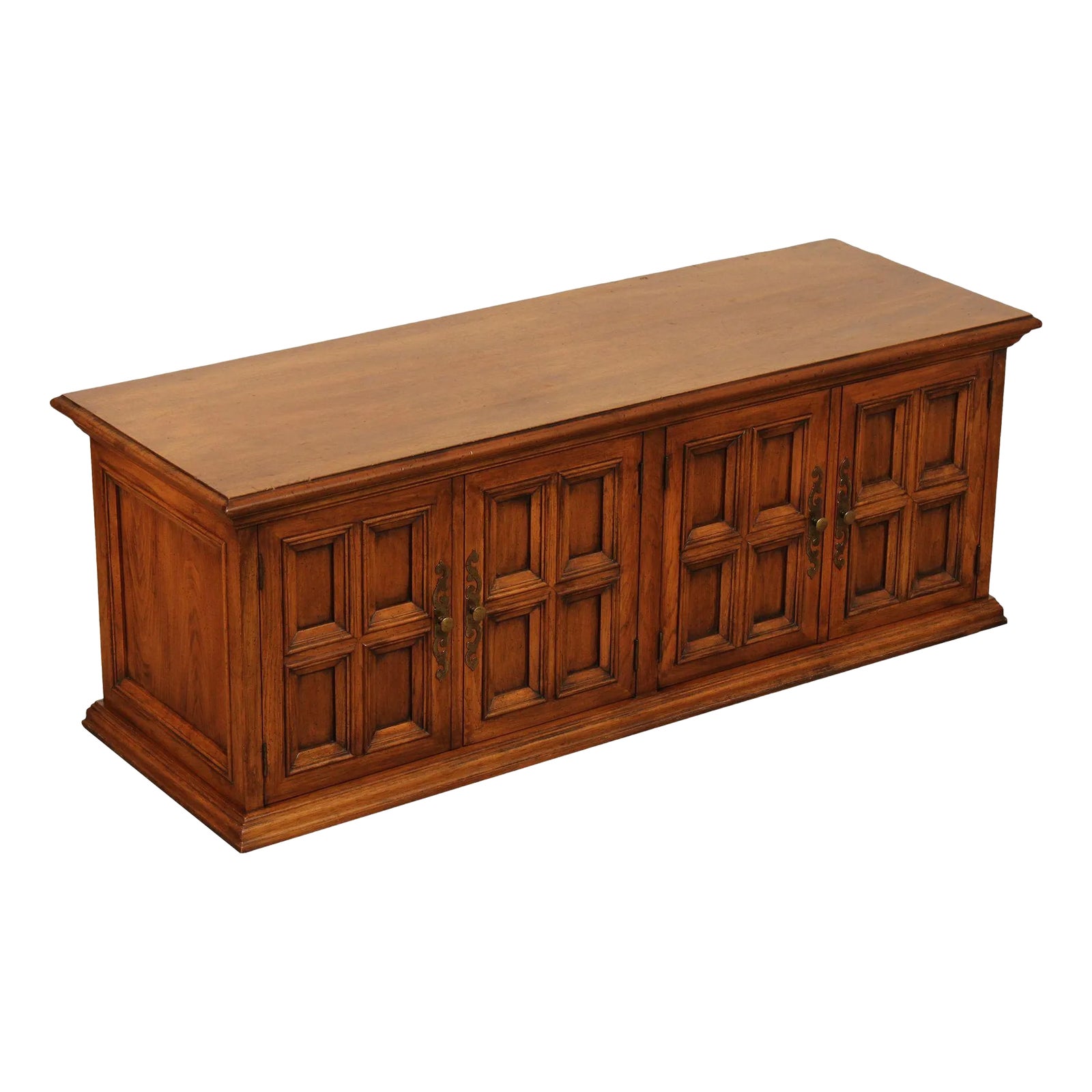 Hekman Vintage Walnut Media Console | Chairish