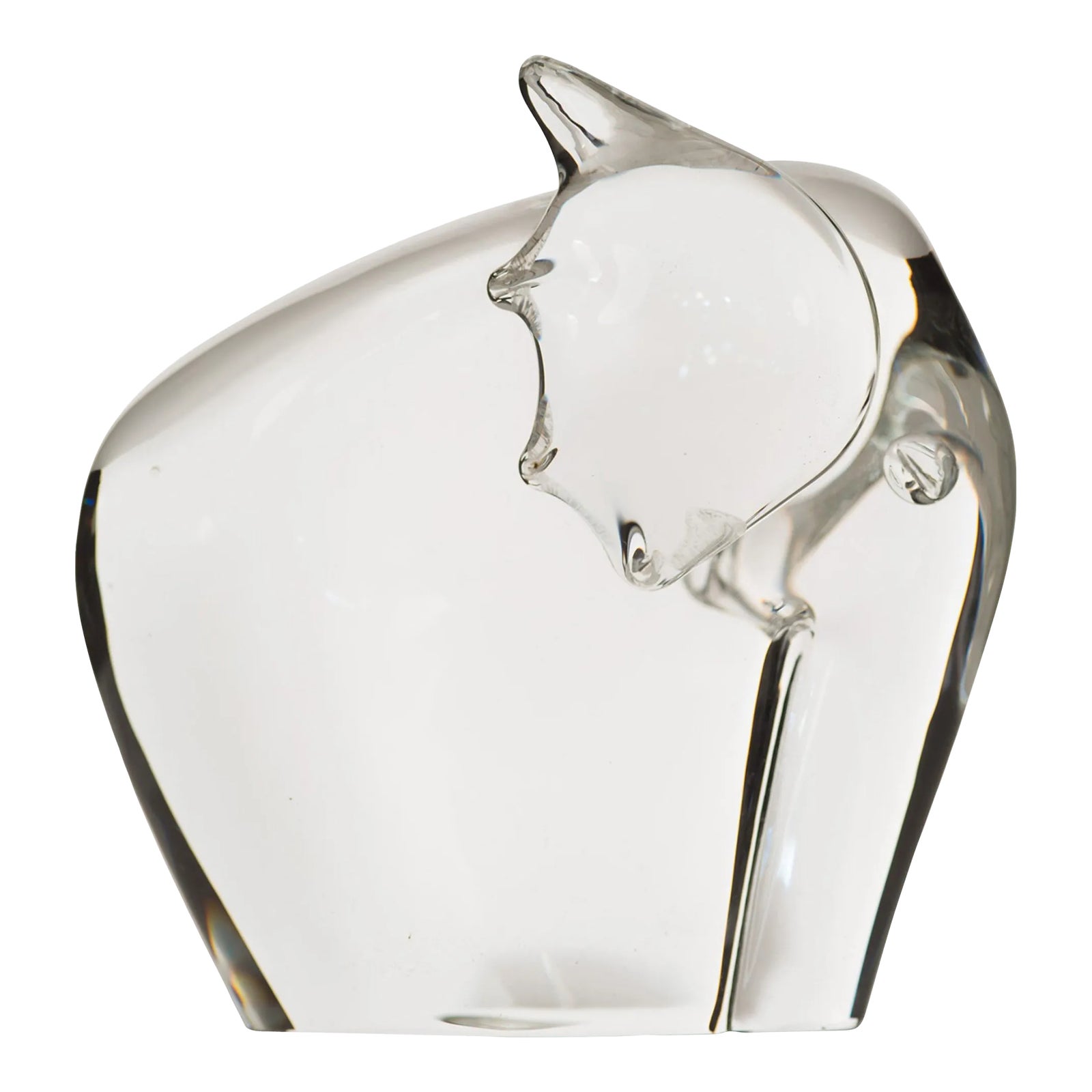 Mid-Century Steuben Glass Elephant | Chairish