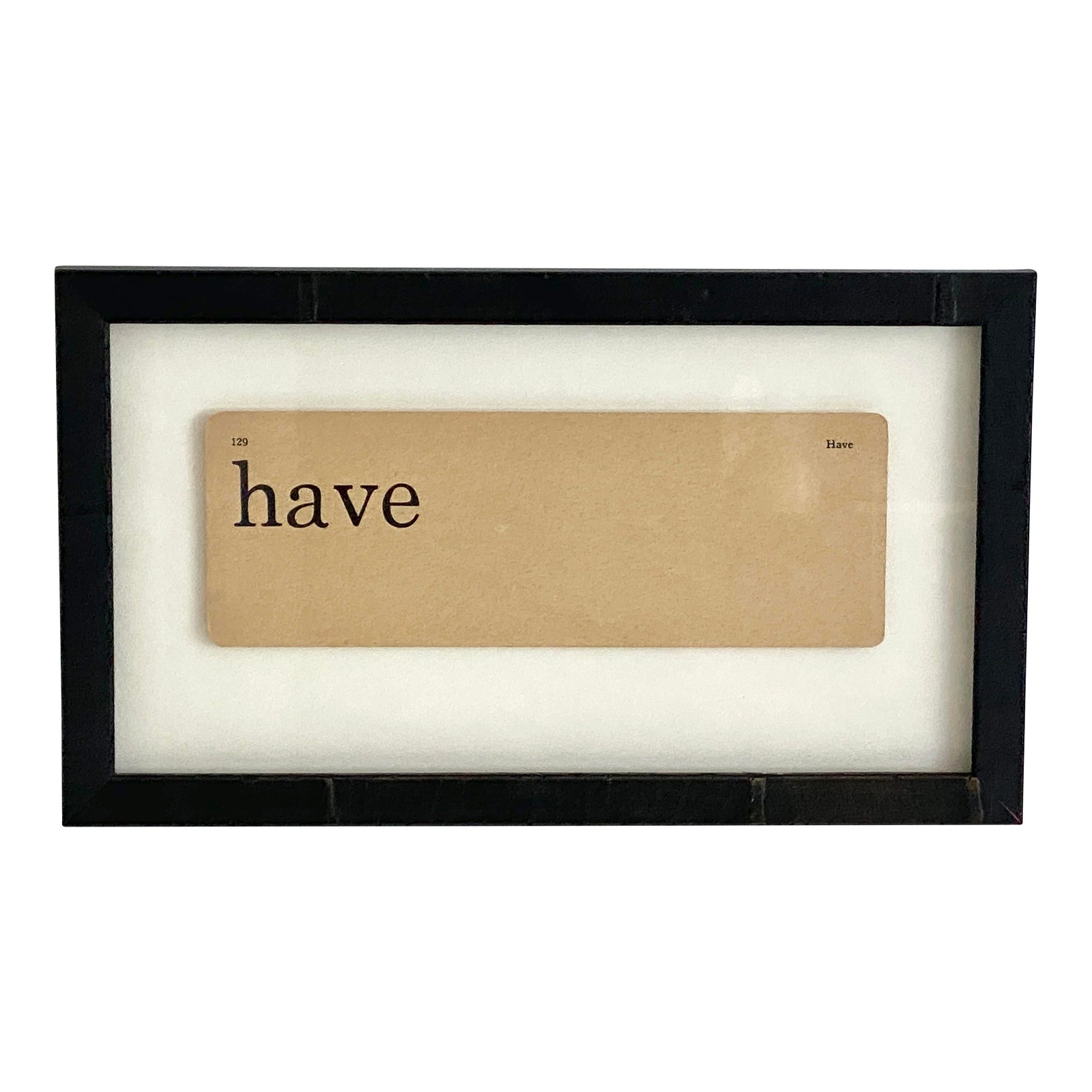 Framed 1950s Vintage Flashcard | Chairish