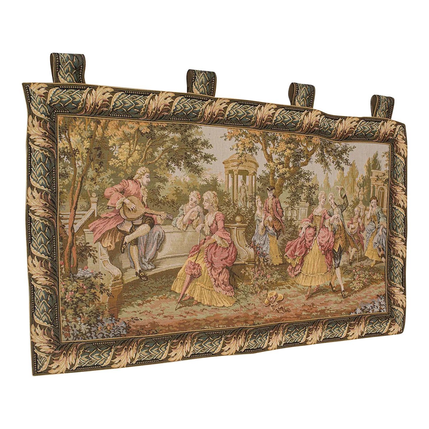 1970s Vintage Needlepoint Wall Tapestry | Chairish