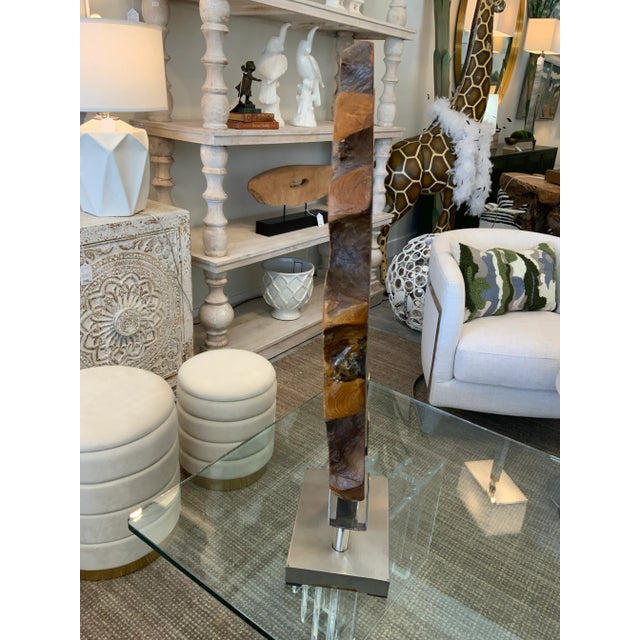 Organic Free Form Wood Sculpture | Chairish