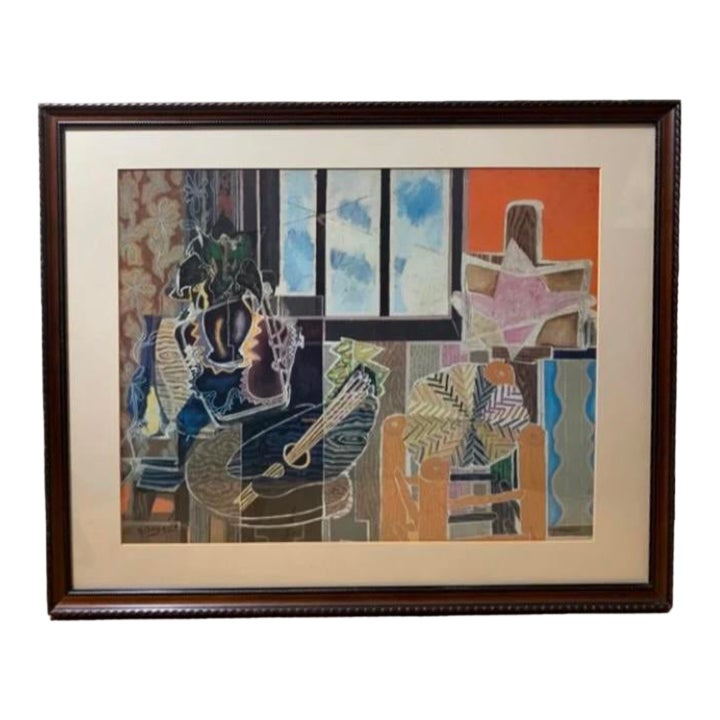 Late 20th Century “The Studio” Reproduction Print After Cubist Painter ...