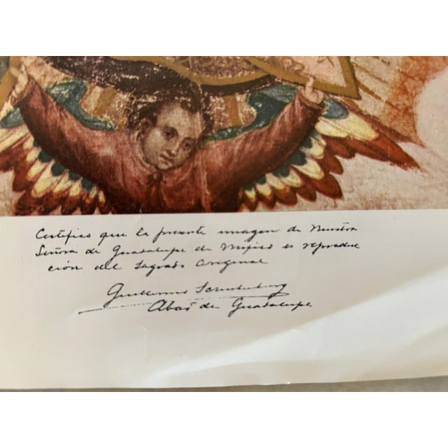 Our Lady Mary of Guadalupe Print of Original Image From El Ayate of ...