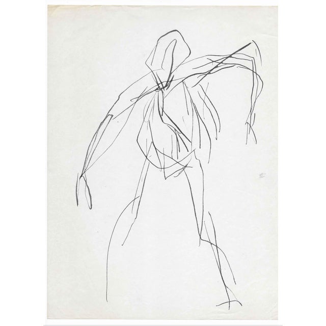 1950s James Bone Modern Figure Drawing | Chairish