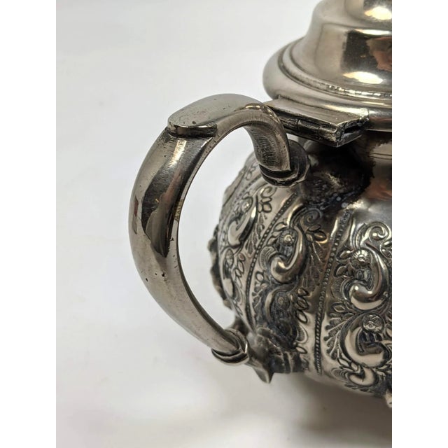 Antique Middle East Silver Tea Pot | Chairish
