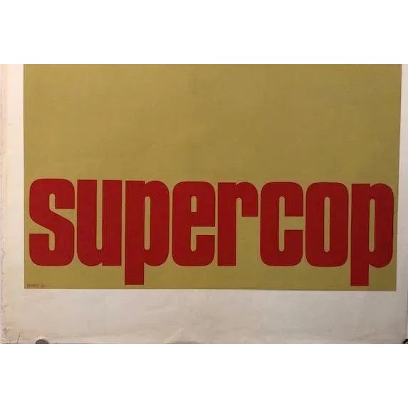 1969 Original Quebec Poster, Supercop (Movie Poster. American Flag ...