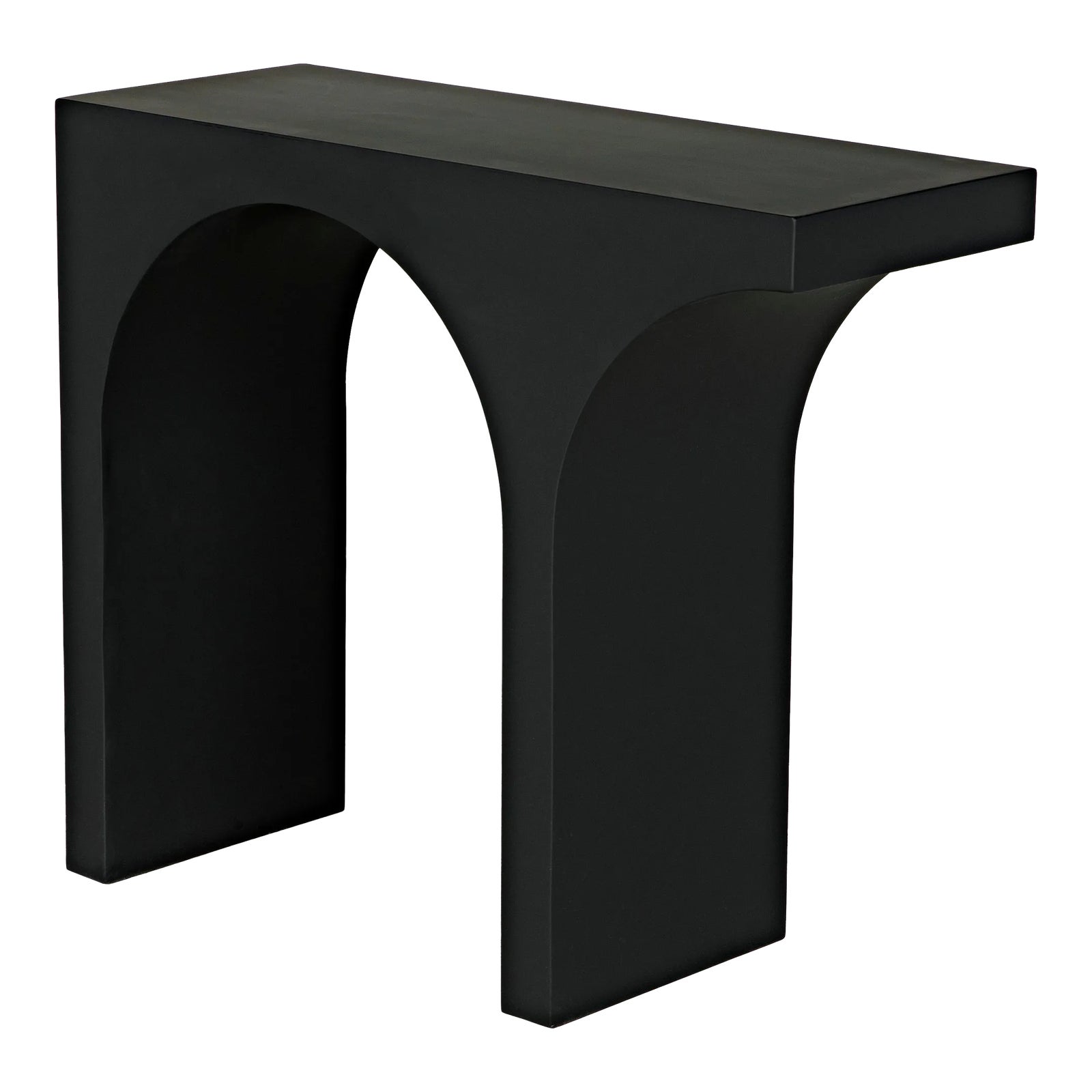 NOIR Maximus Console/Side Table, Black Steel | Chairish