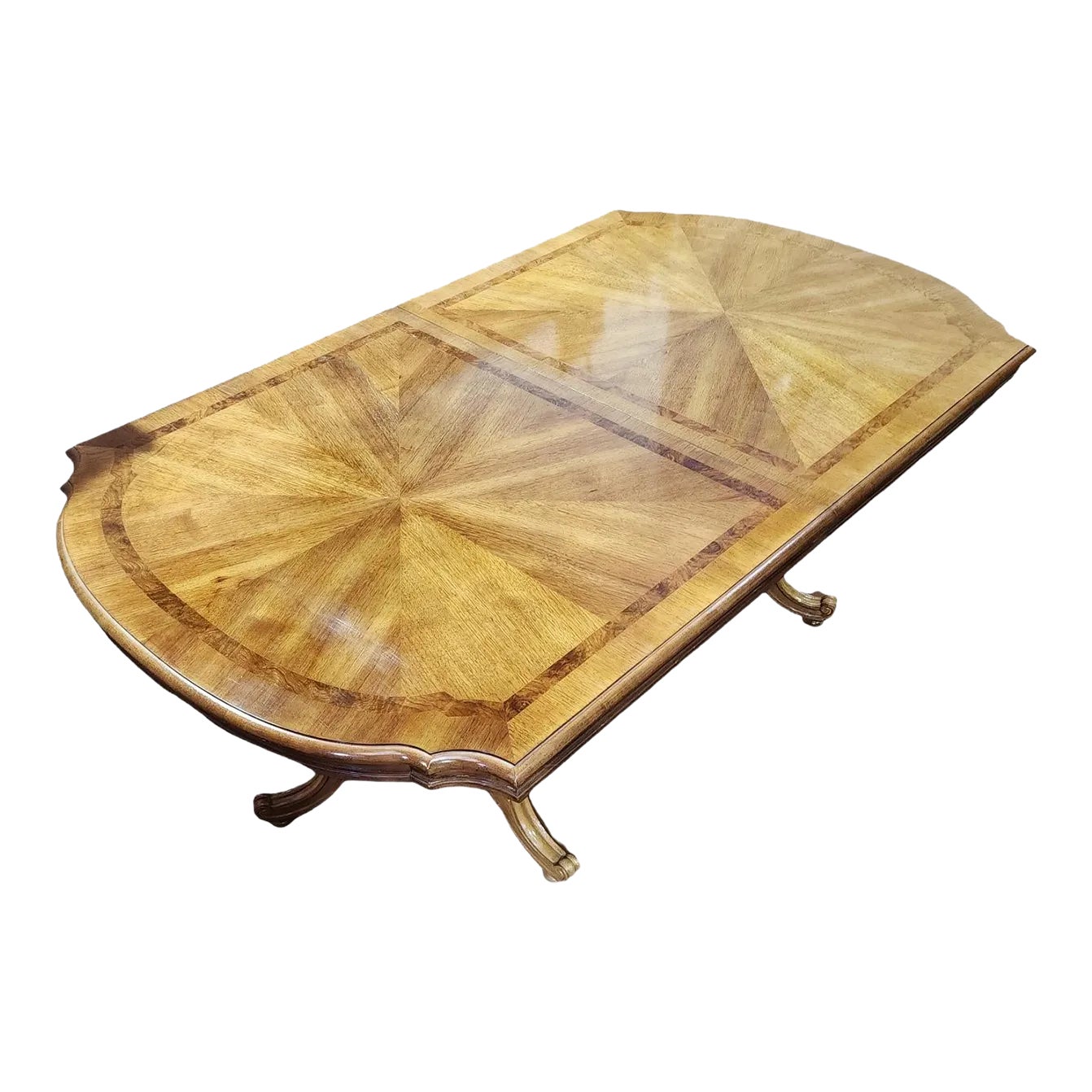 Mid 20th Century Mid Century Continental Style Large Extending Dining ...