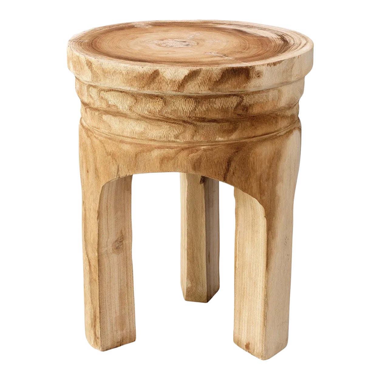 Mesa Wooden Stool | Chairish