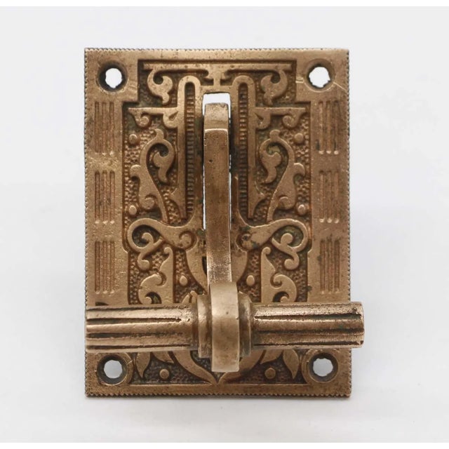 Antique Aesthetic Polished Bronze Mechanical Doorbell Lever | Chairish