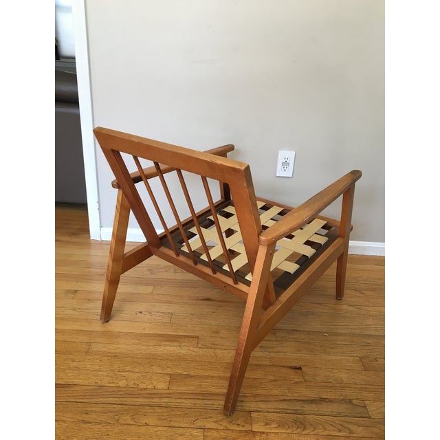 Mid Century Danish Modern of Gardner Turquoise Arm Chair | Chairish