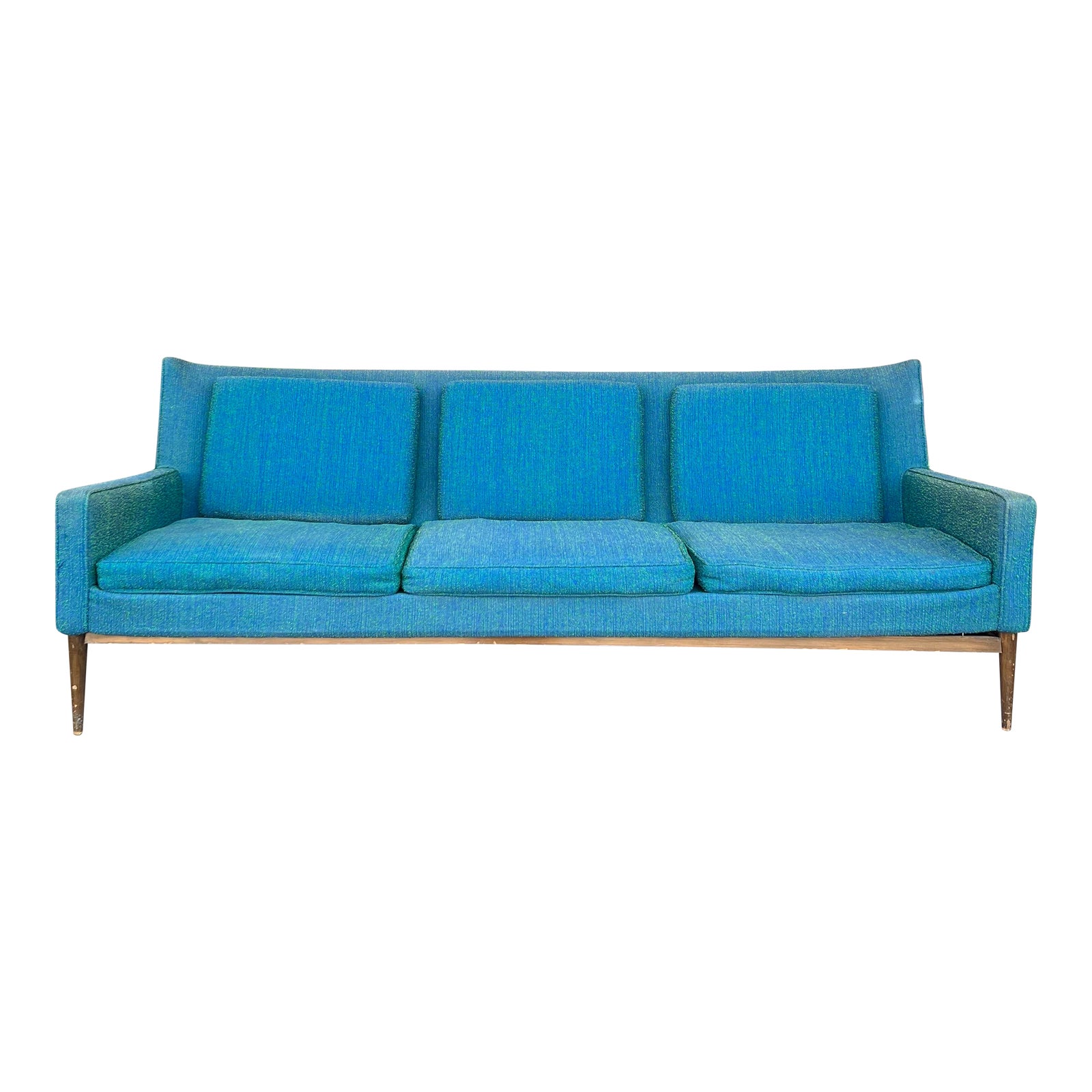 1950s Paul McCobb Wing Back Sofa Mid Century Modern | Chairish
