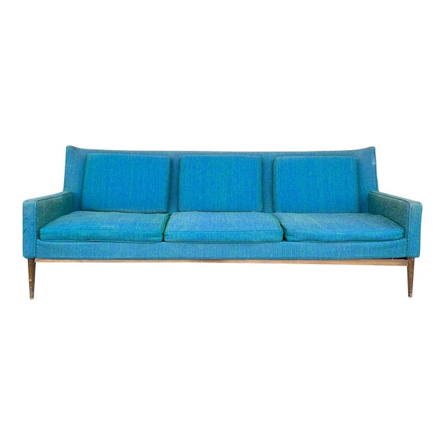 1950s Paul McCobb Wing Back Sofa Mid Century Modern | Chairish