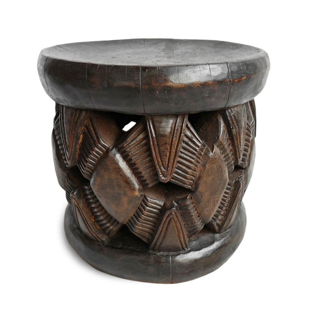 Vintage Bamileke Wood Stool | Chairish