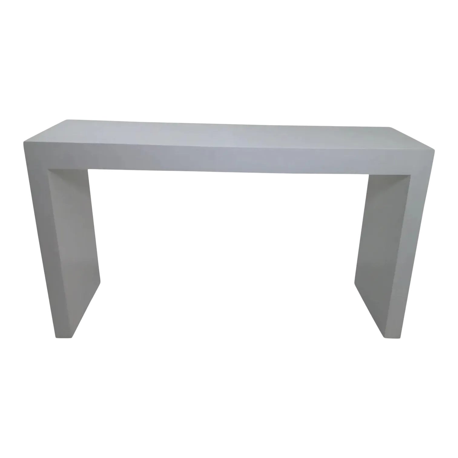 Modern White Lacquer Console Table | Chairish