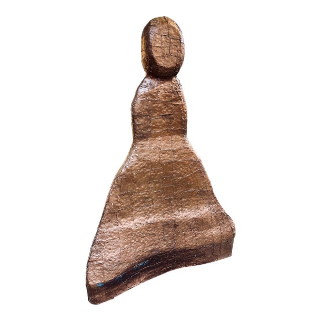 Modern Brutalist Aluminum and Zinc Hand Tapped Metal Sculpture by Mark ...