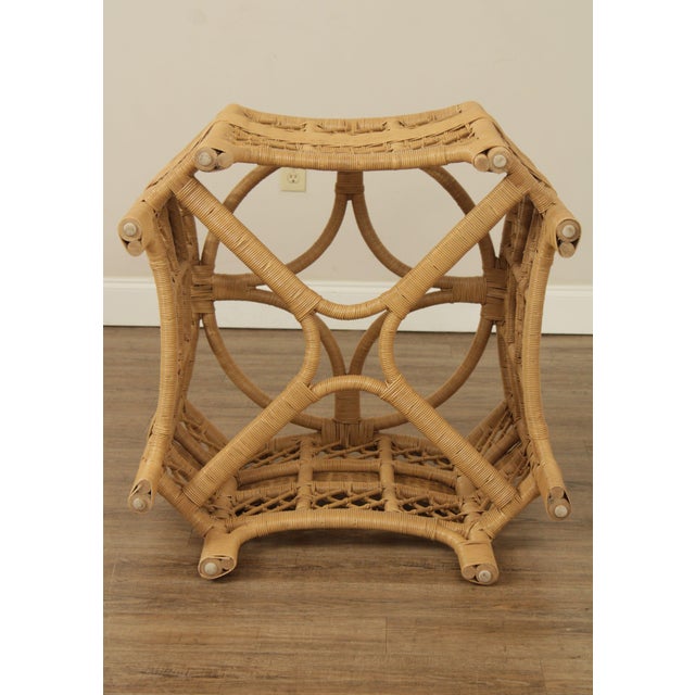 Vintage Asian Style Wicker Dining Table Base | Chairish