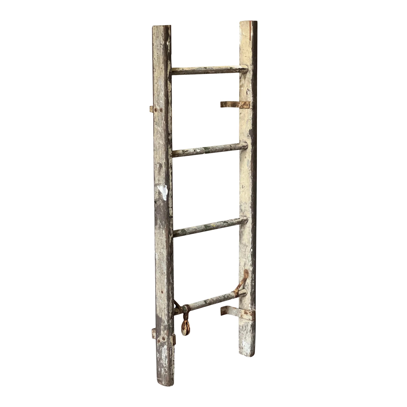 Antique Rustic Primitive Wood Ladder | Chairish